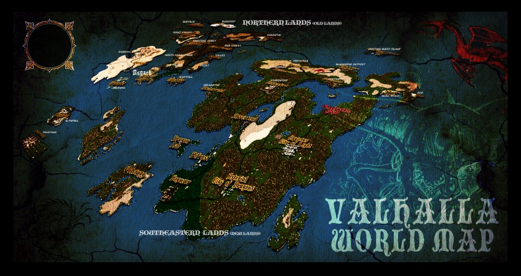 Alternative Valhalla World Map - Valhalla Lost
